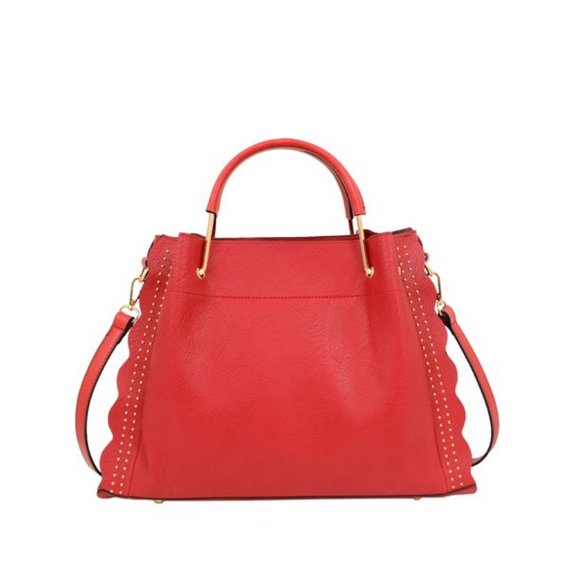 Mellow World | Bags | Mellow World Womens Jada Scalloped Trim Satchel ...